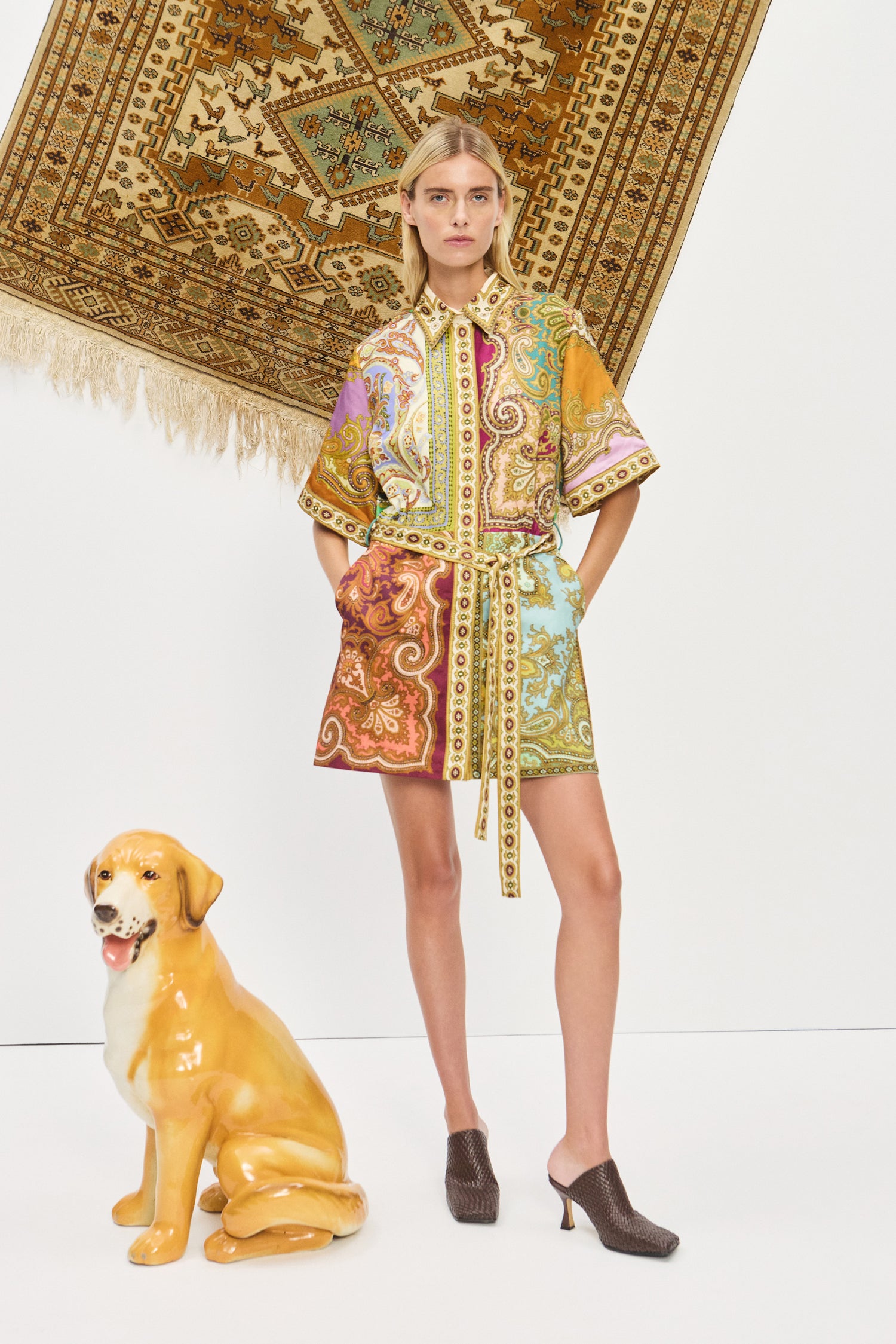 ALEMAIS CLEMENZA SPLICED MINI DRESS – strumpet